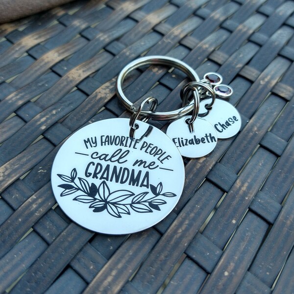 Keychain for Grandma - Etsy