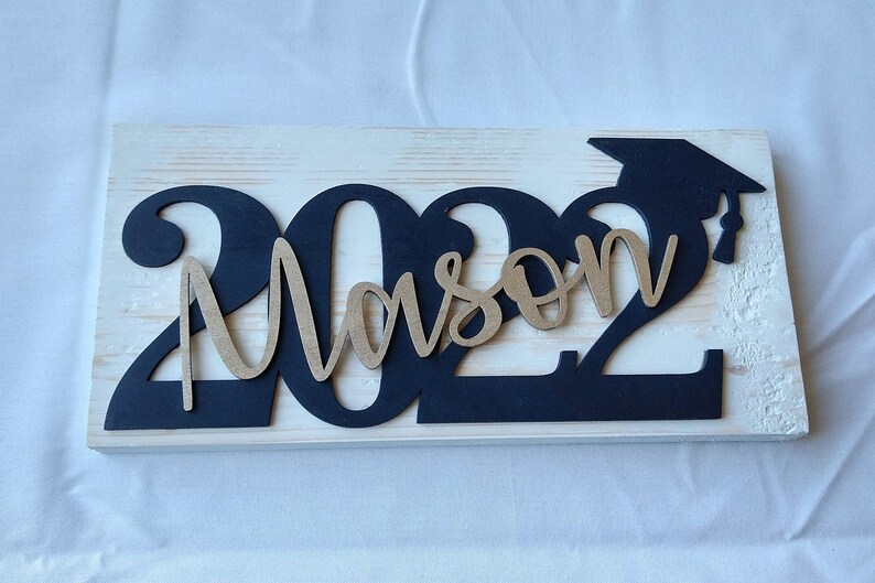Class of 2022 Sign With Name Graduation Open House Centerpiece - Etsy