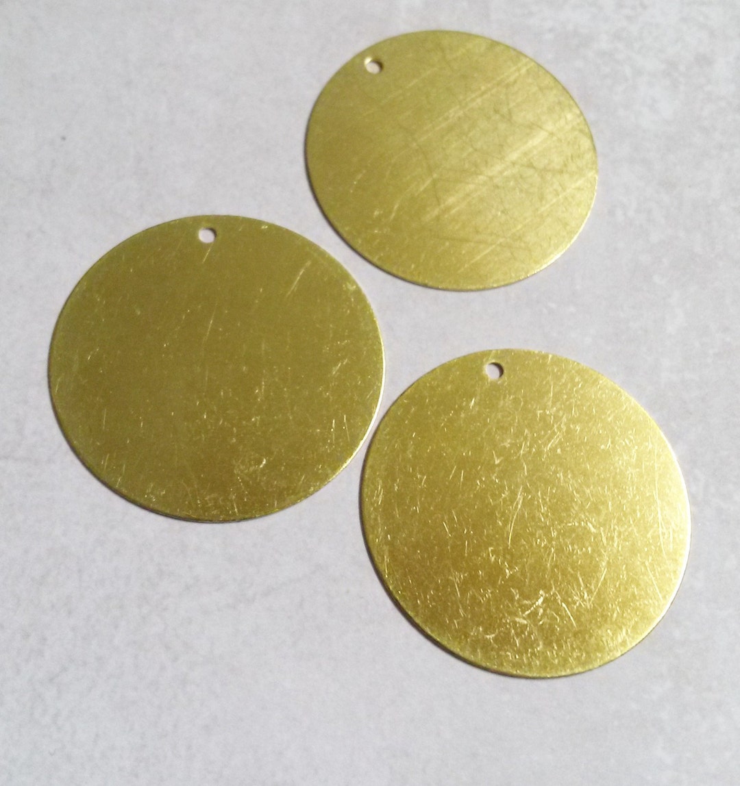 Metal Stamping Blanks Blank Charms Round Charms Brass Circle Charms ...