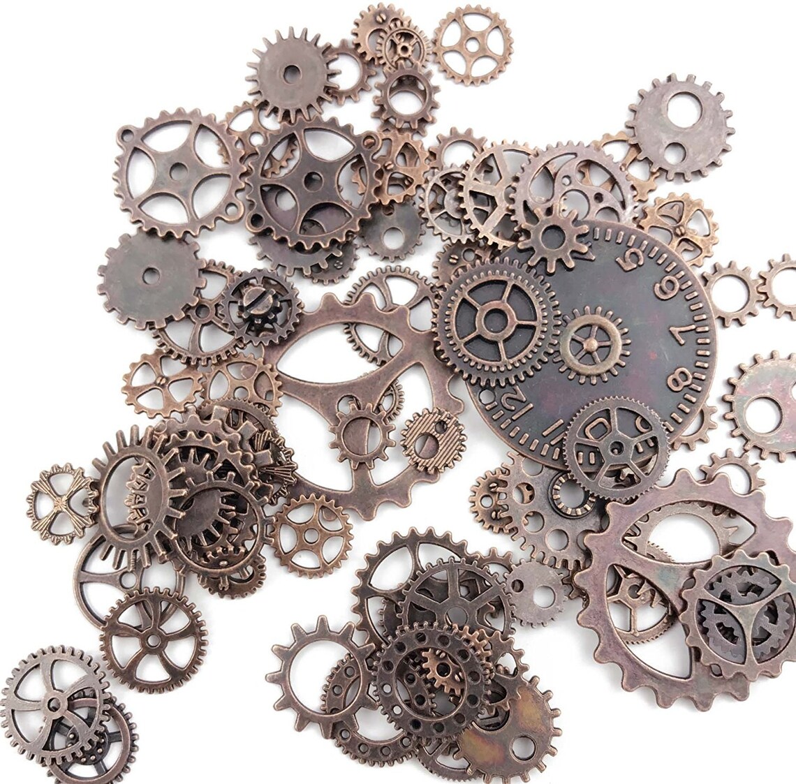 Bulk Gears Steampunk Gear Charms Gear Pendants Assorted Gears - Etsy