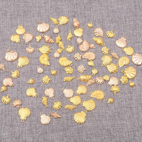 Gold Seashell - Etsy