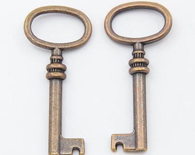 Bulk Skeleton Keys Wholesale Keys Antiqued Copper Keys Barrel Keys Key ...