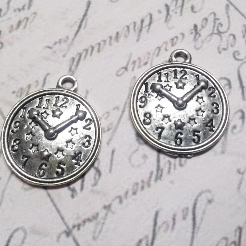 Clock Charm - Etsy