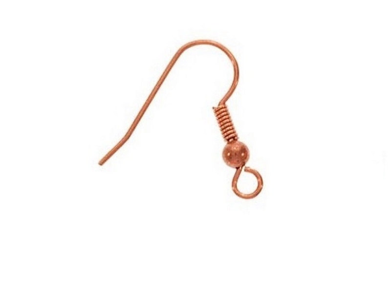 Copper Earring Wires Real Copper Ear Wires Earring Findings - Etsy