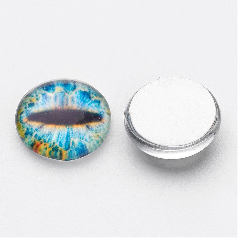 Dragon Eye Cabochons Dragon Eyes Glass Eye Flatbacks Flat Back | Etsy
