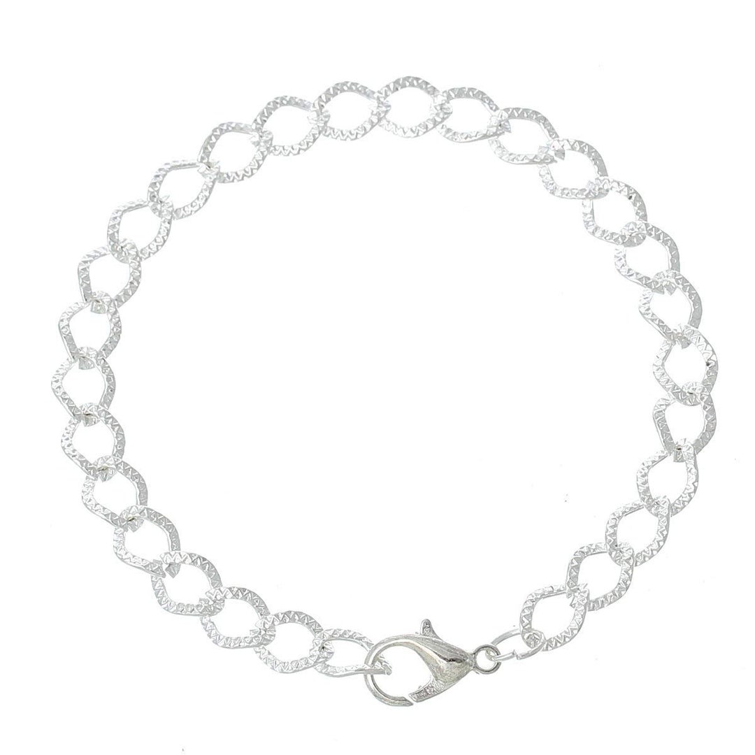 Silver Charm Bracelets Bracelet Blanks Silver Plated Bracelets Link ...