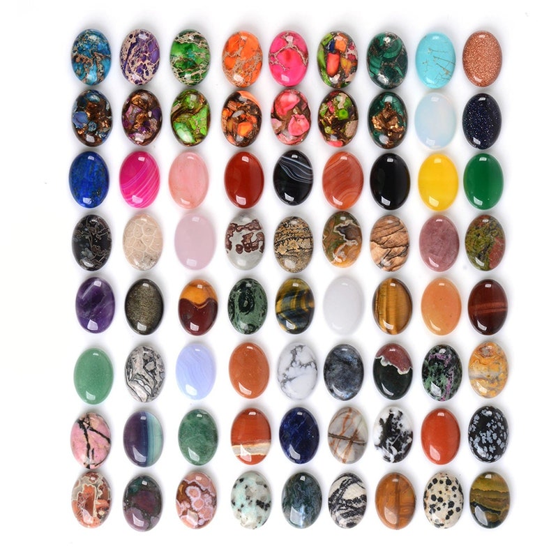 Oval Gemstones - Etsy