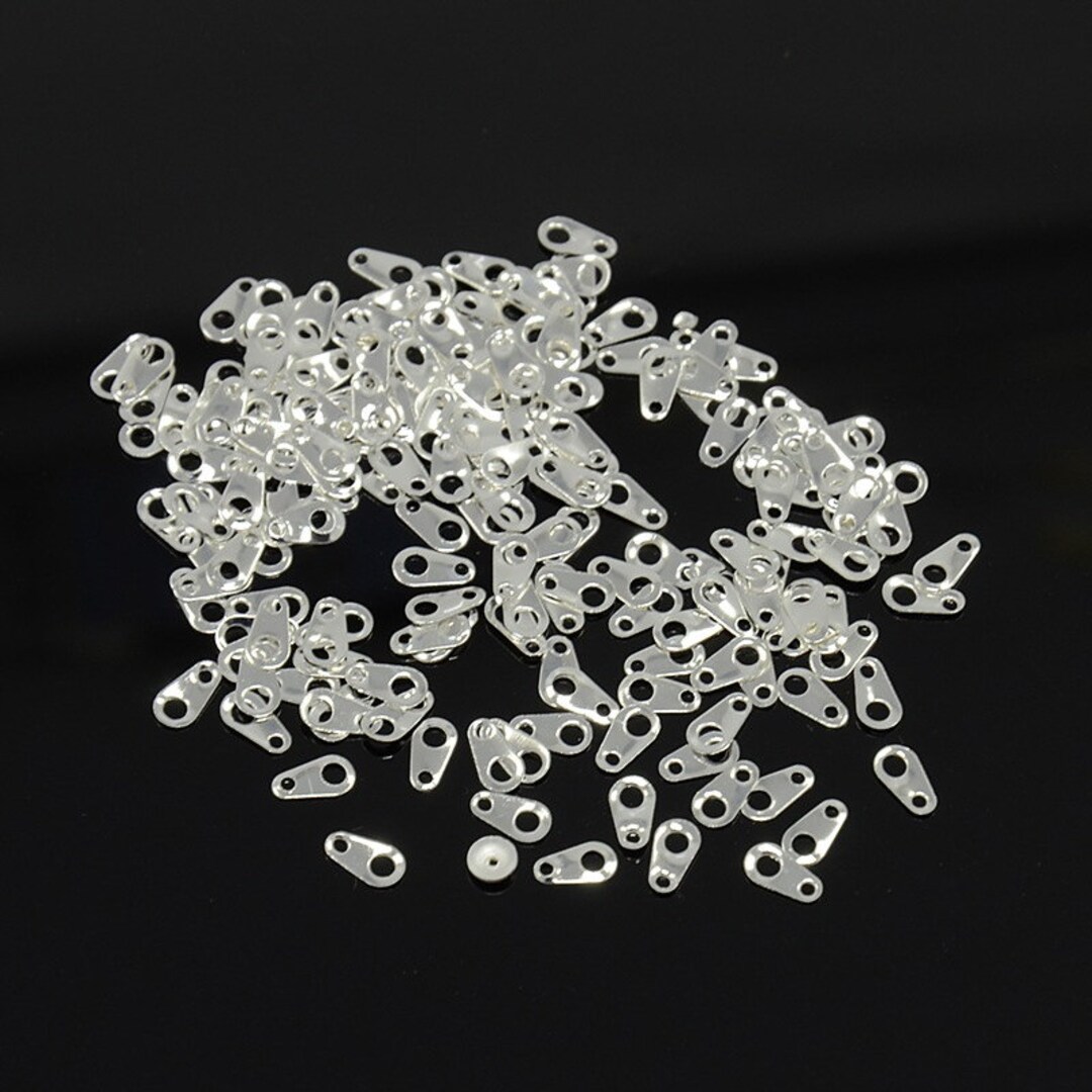 Silver Chain Tabs 6mm X 3mm Chain Ends Silver Chain Ends Silver Tabs ...