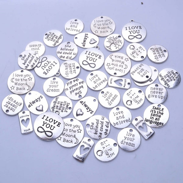 Word Charms - Etsy