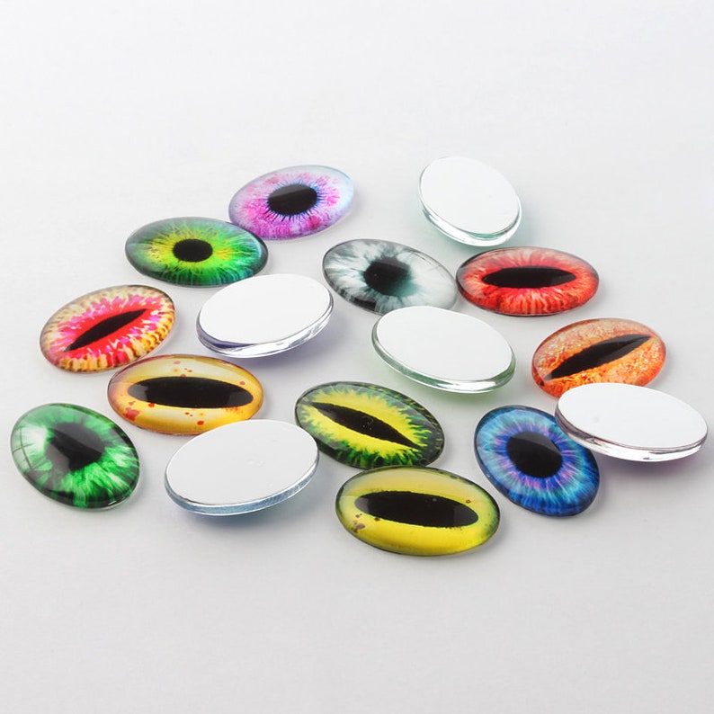Dragon Eye Cabochons Dragon Eyes Glass Eye Flatbacks Flat Back - Etsy