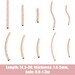 Rose Gold Tube Beads Curved Tube Beads Rose Gold Beads Long - Etsy