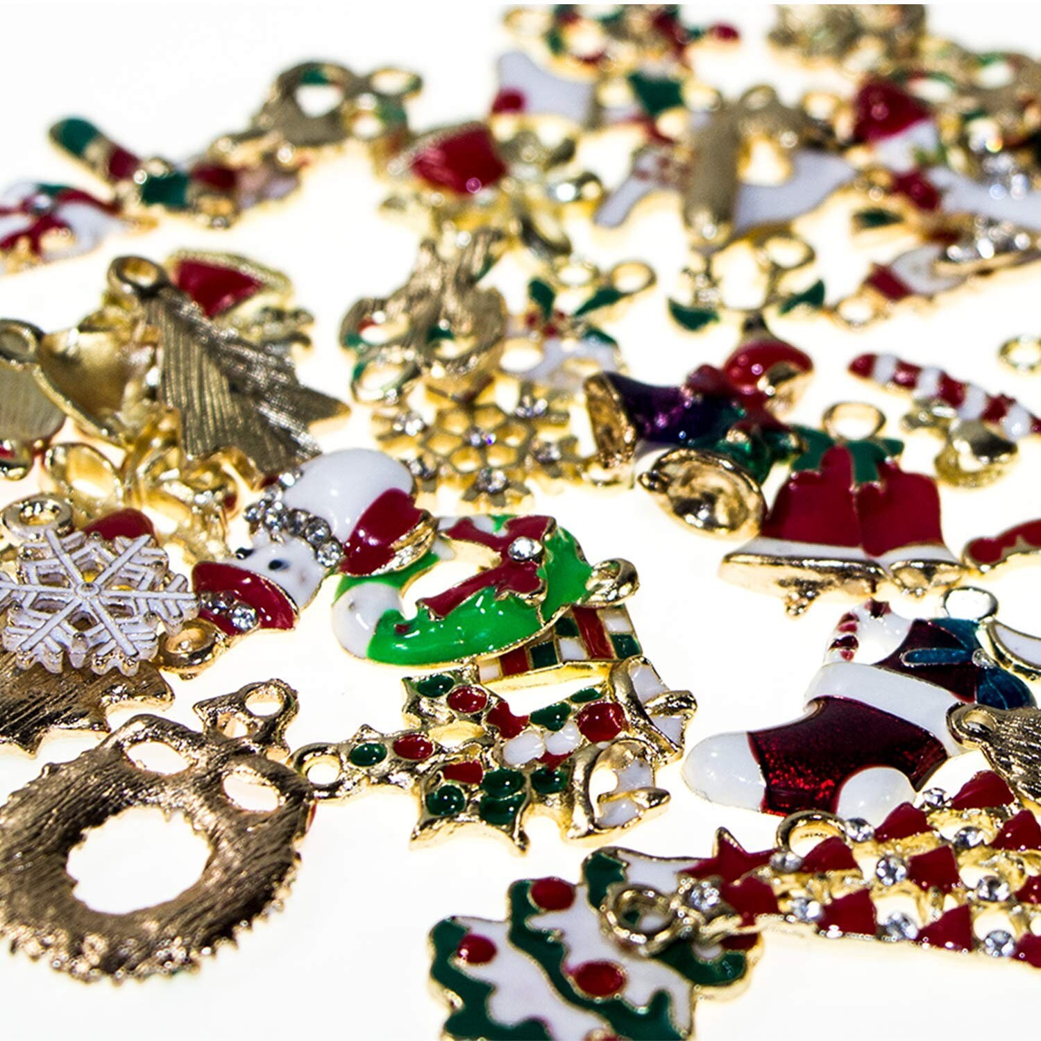 Christmas Charms Set Assorted Charms Set Gold Charms Gold - Etsy