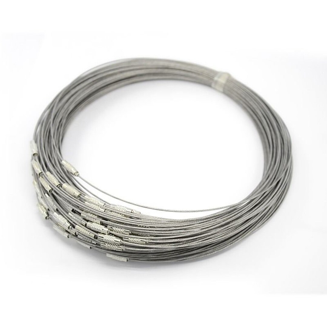 Wholesale Neckwires Silver Stringing Material Necklaces Steel Wire ...