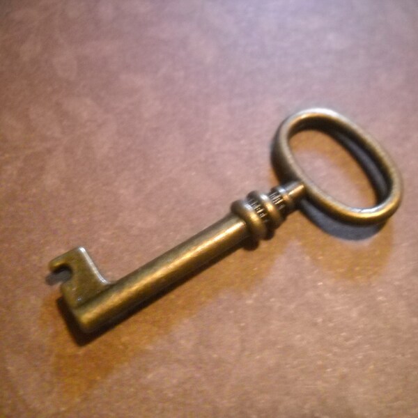 Brass Skeleton Key - Etsy