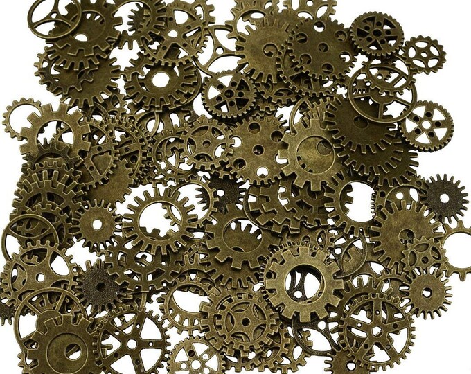 Set 85gr. COGS and GEARS Steampunk 40-50 Pieces Sizes 1'5-2'5cm Big ...