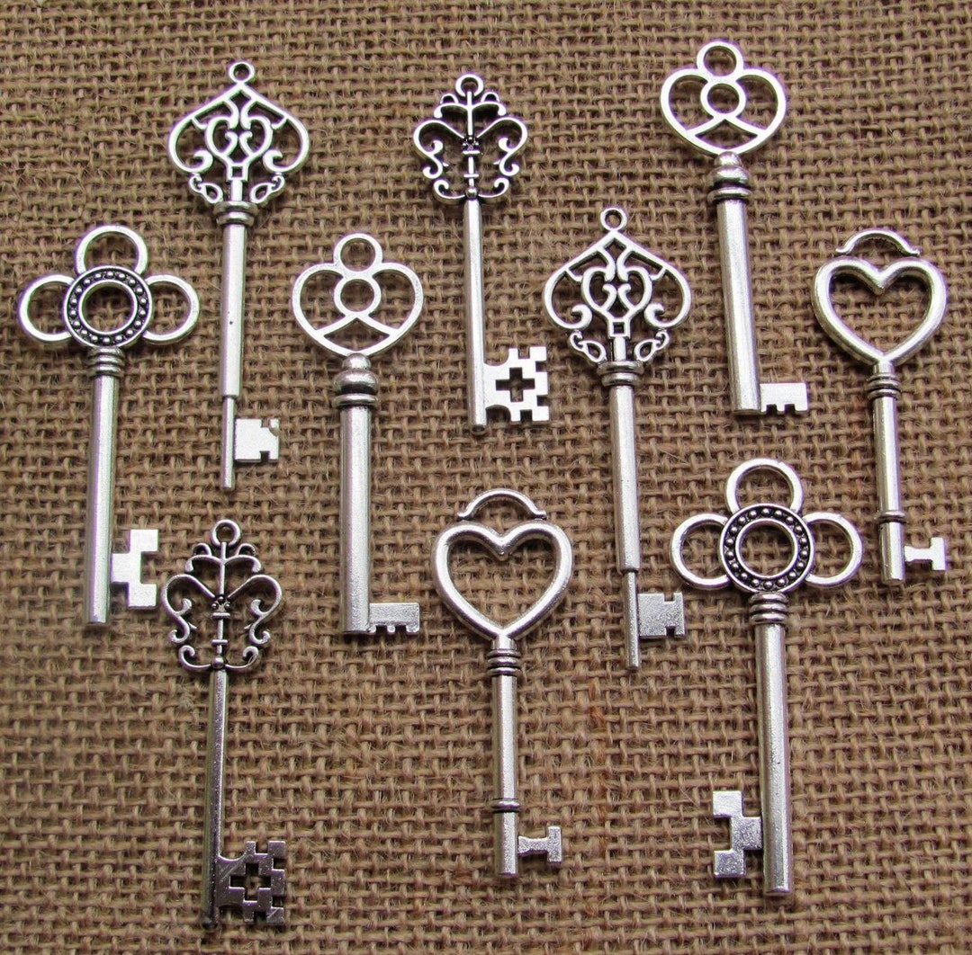 Bulk Skeleton Keys Antiqued Silver Keys Wholesale Keys Key - Etsy
