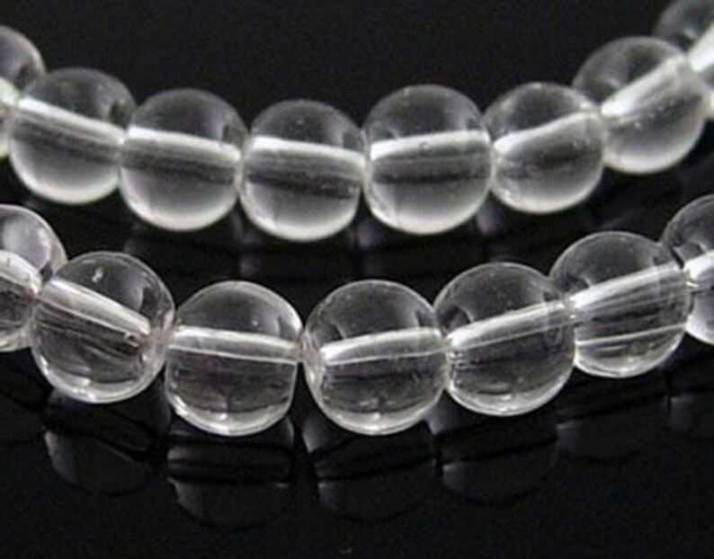 Bulk Beads Wholesale Beads Glass Beads 4mm Beads Clear Beads Etsy
