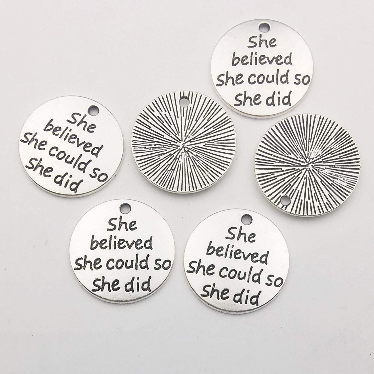 Quote Charms Word Charms Antiqued Silver Word Pendants Silver - Etsy Canada