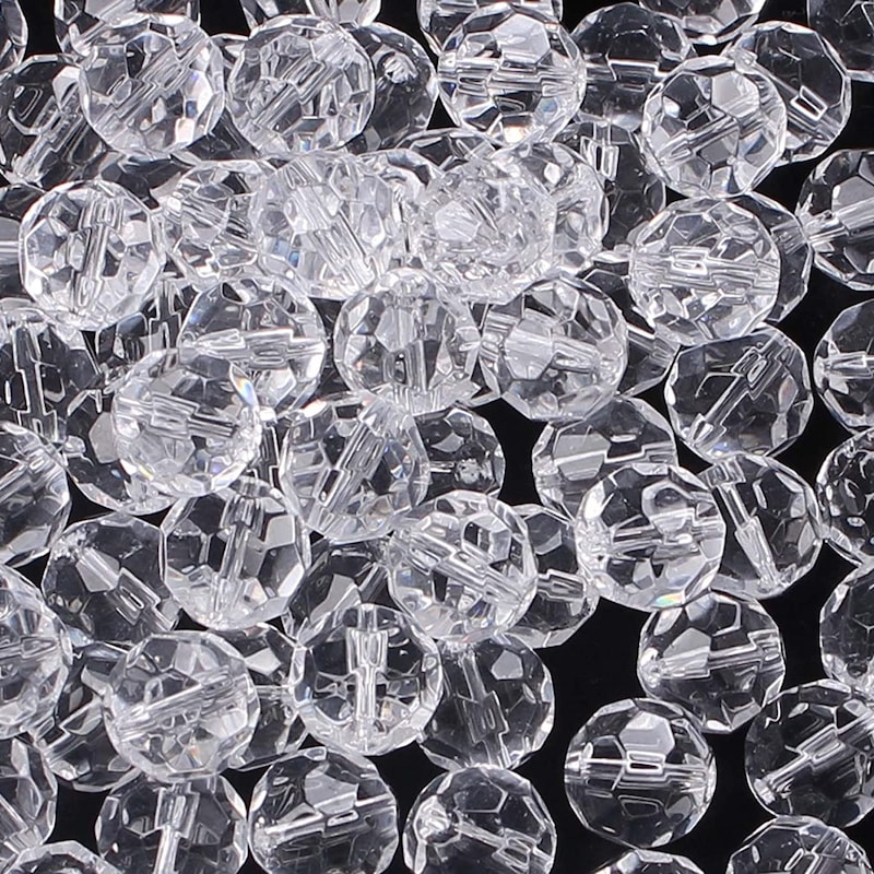 Clear Glass Beads - Etsy