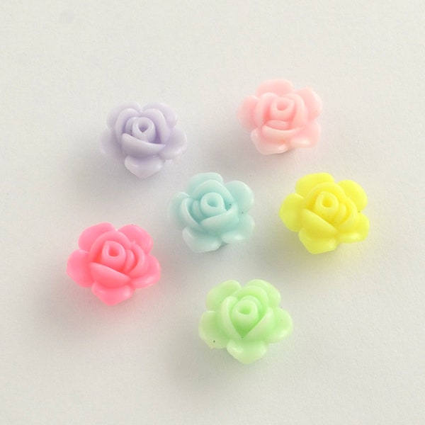 Acrylic Flower Beads - Etsy
