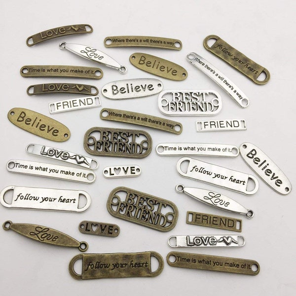 Word Charms - Etsy
