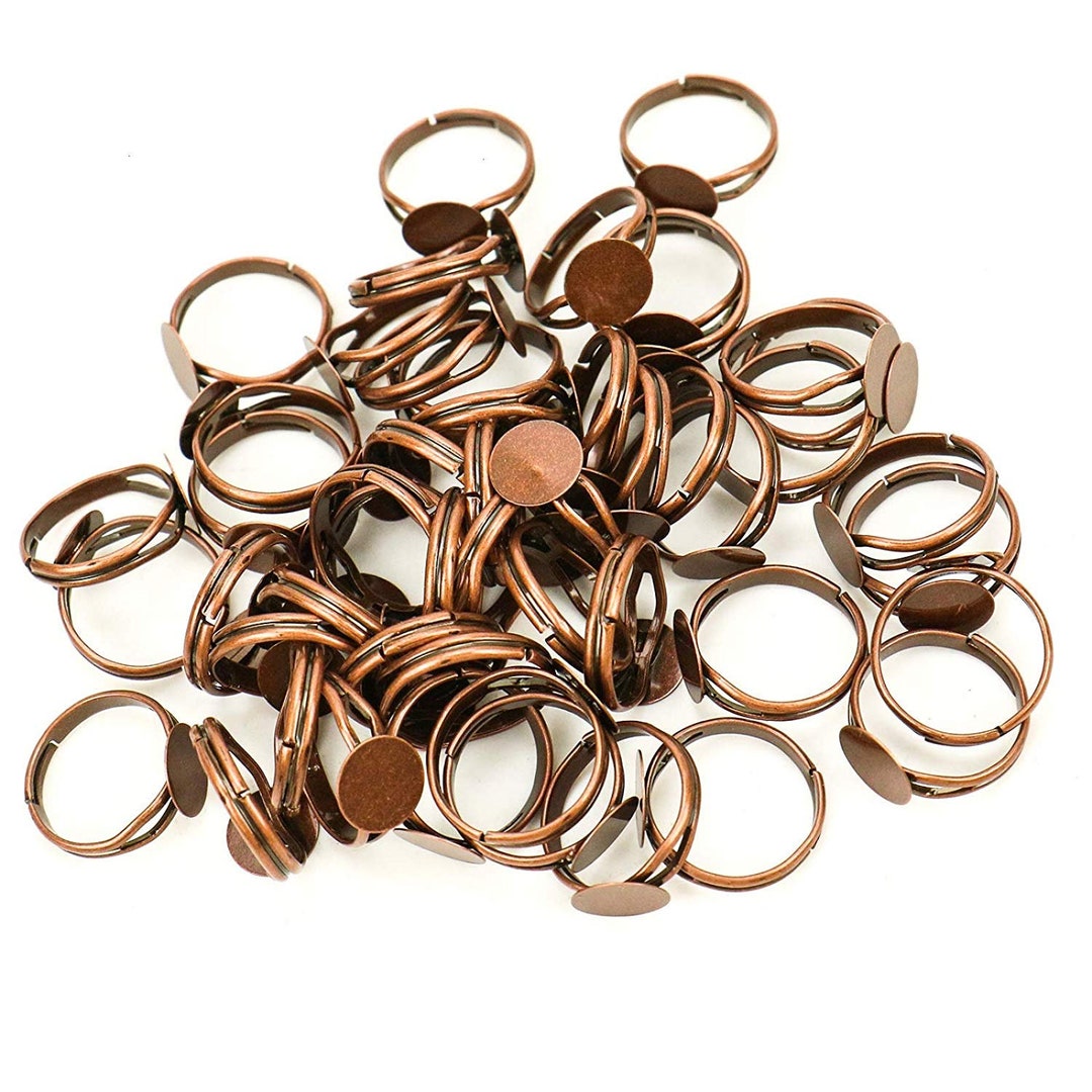Ring Blanks Blank Rings Adjustable Rings Antiqued Copper Rings Bulk ...