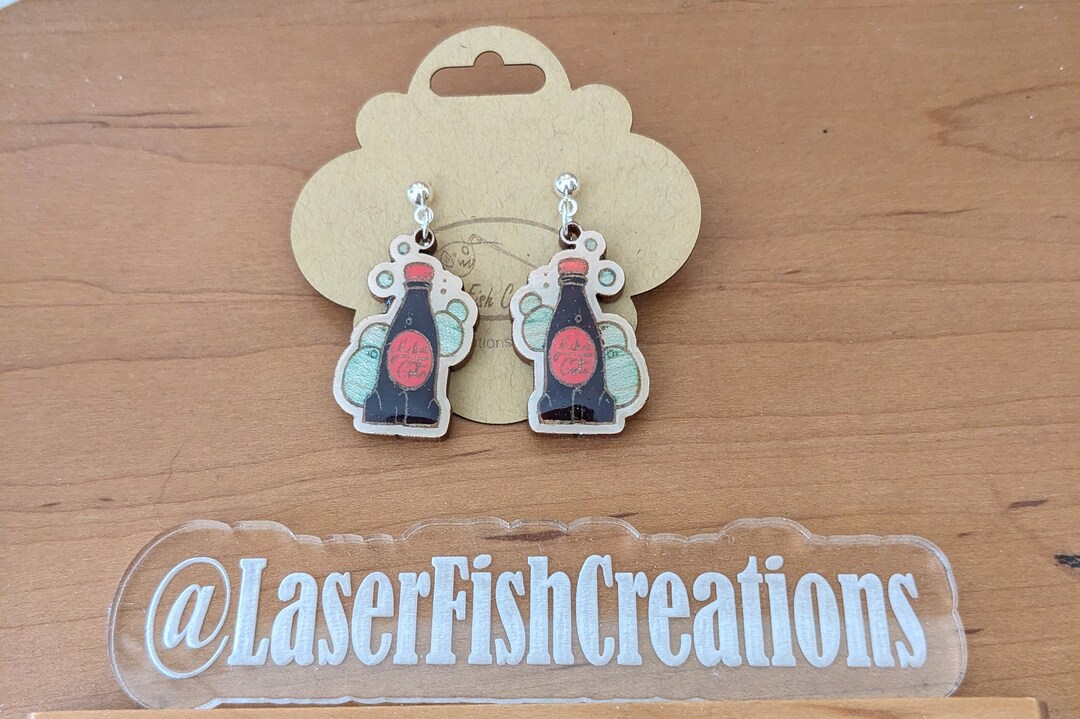 Nuka Cola Dangle Earrings Fallout - Etsy