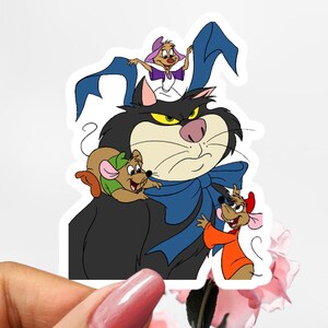 Cinderella’s Mice & Lucifer Sticker, Mice Sticker, Cinderella Sticker ...