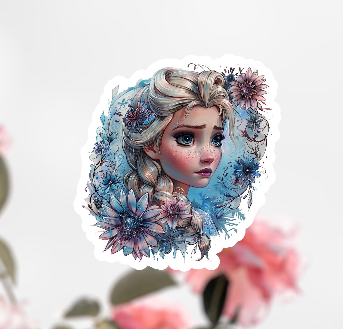 Frozen Elsa Sticker, Disney Elsa Sticker Decal - Etsy