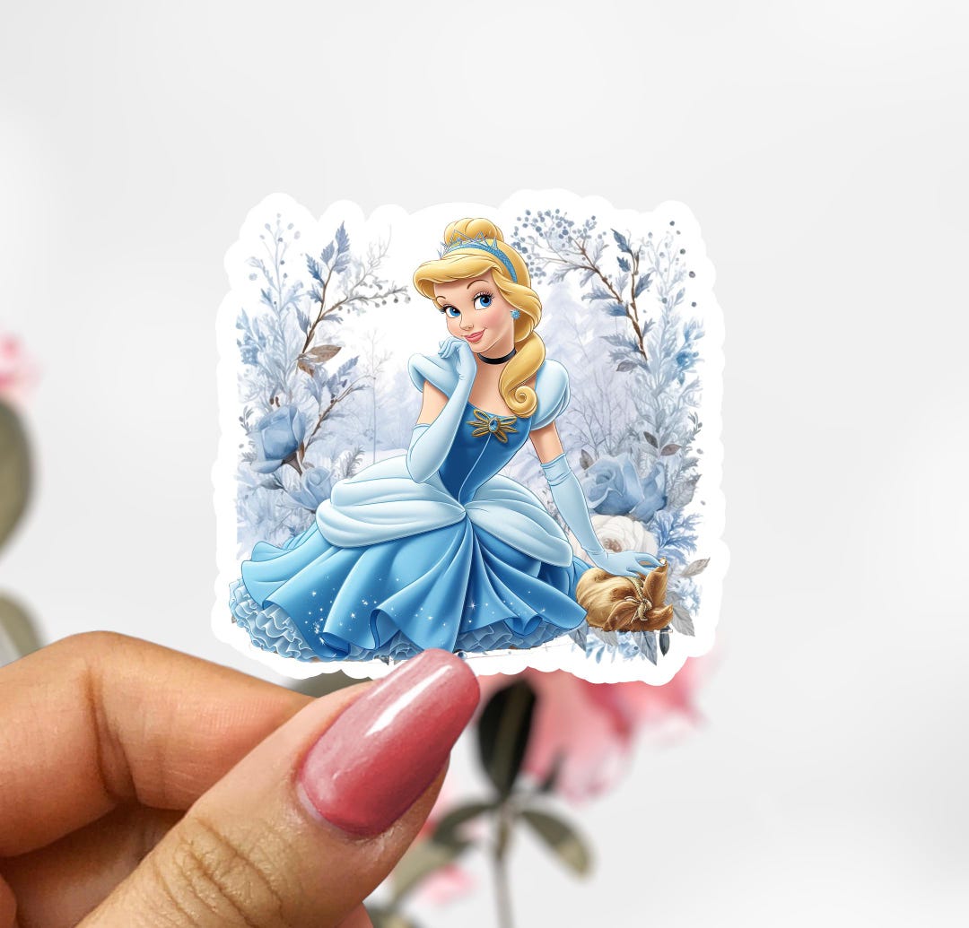 Disney Cinderella Sticker, Princess Sticker Decal - Etsy