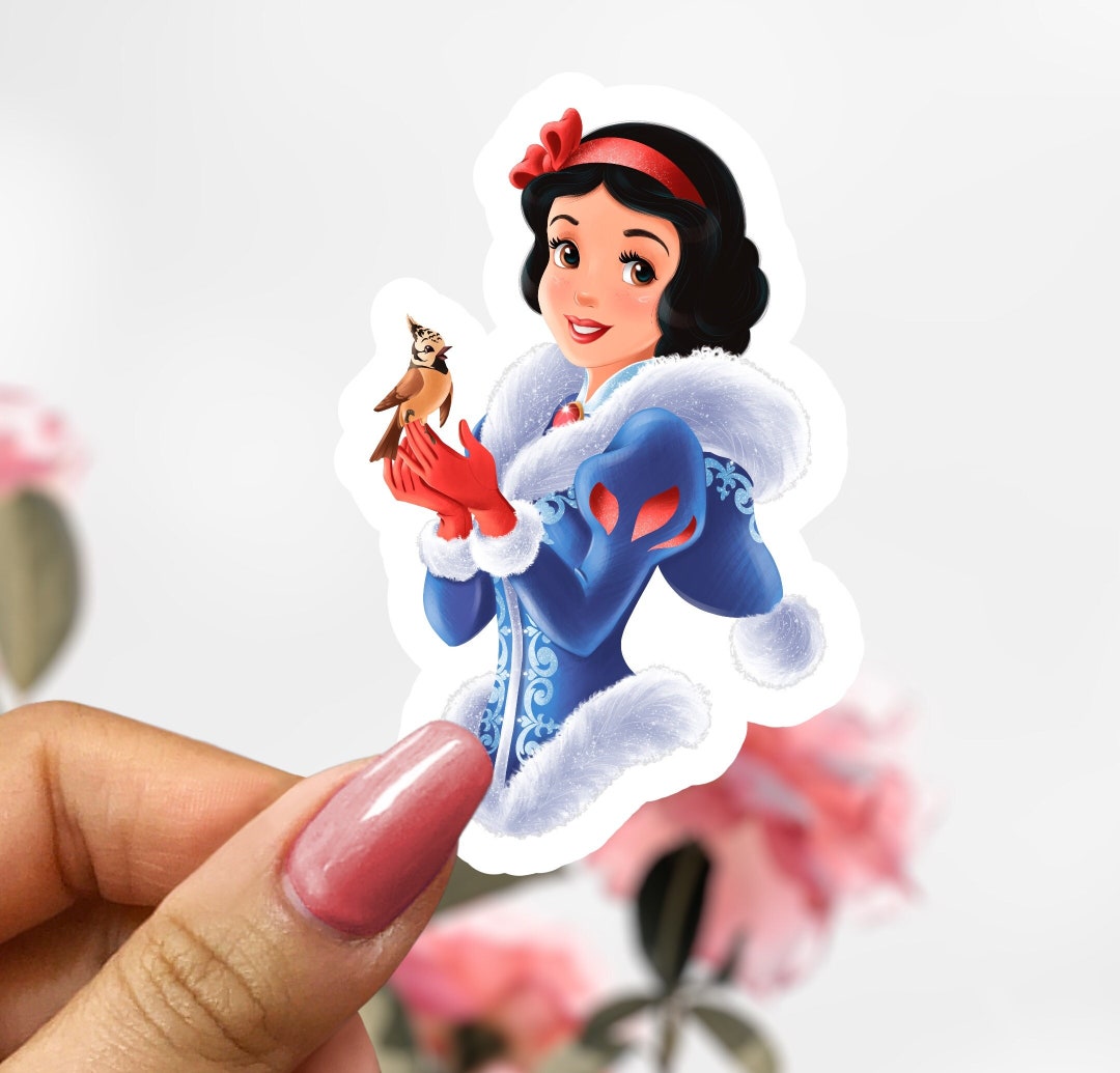 Snow White Sticker, Cartoon Disney Sticker Decal, Princess Snow White ...