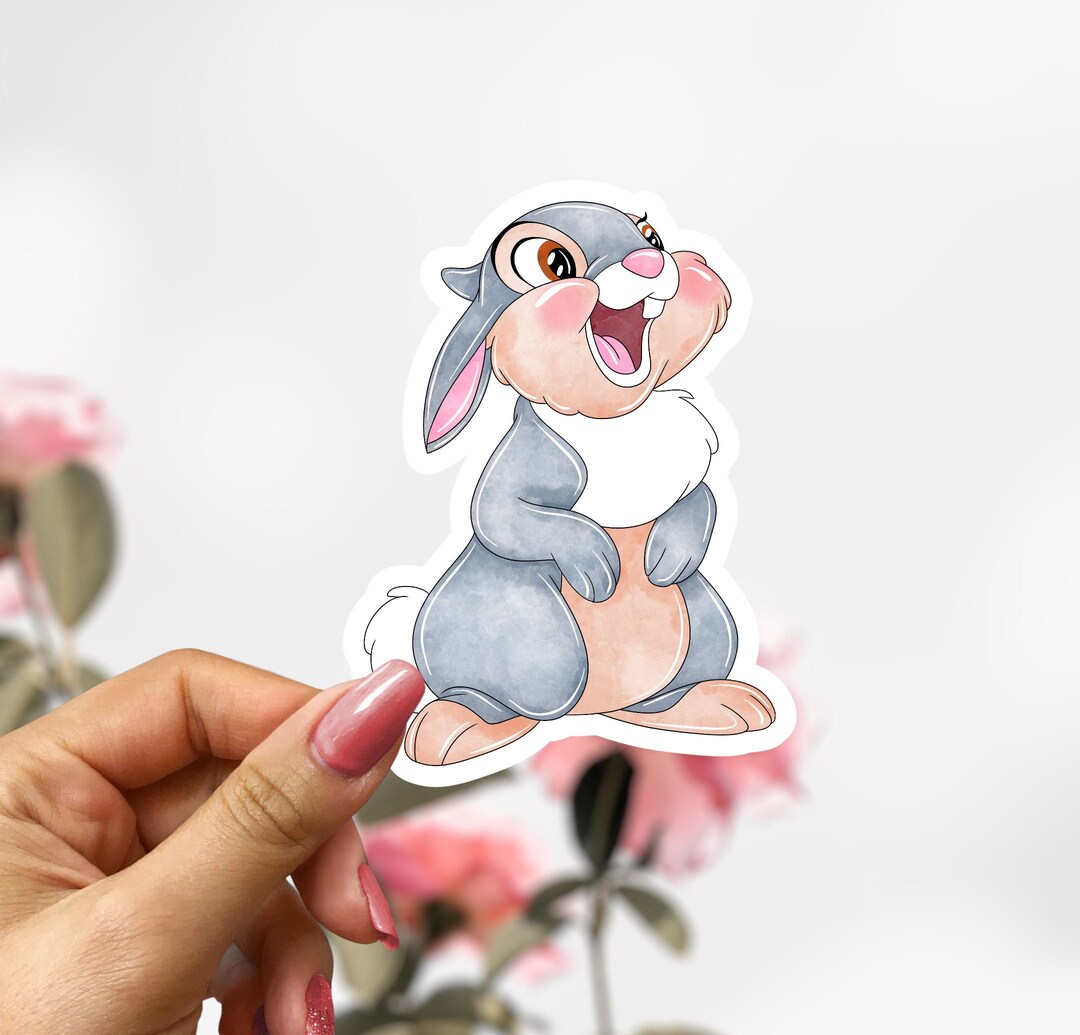 Thumper Bambi Sticker, Rabbit Sticker Decal, Disney Thumper Bunny ...