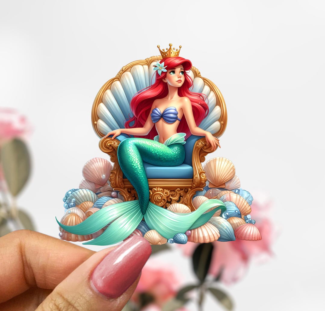 Disney Ariel Sticker, Ariel Sticker Decal, Little Mermaid Sticker - Etsy