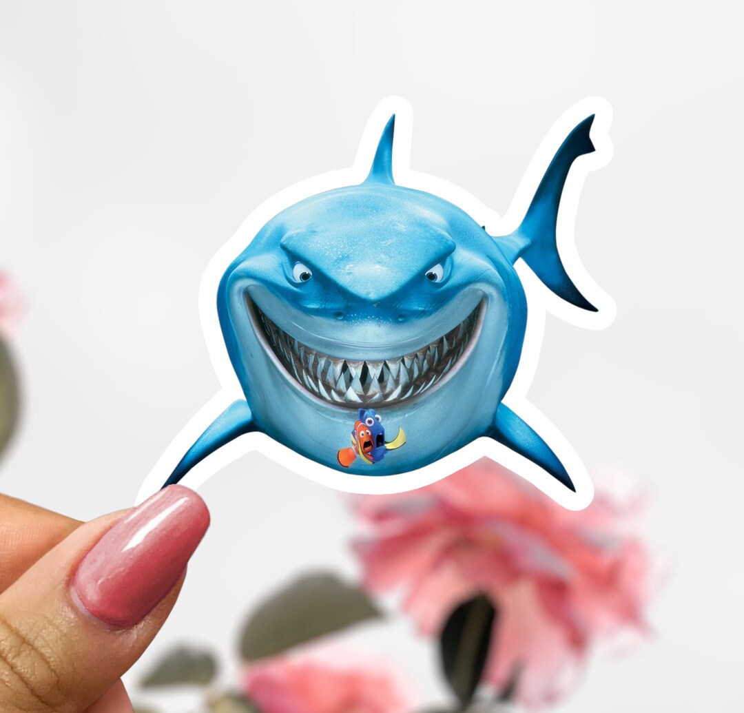 Disney Finding Nemo Sticker, Bruce Shark Sticker - Etsy