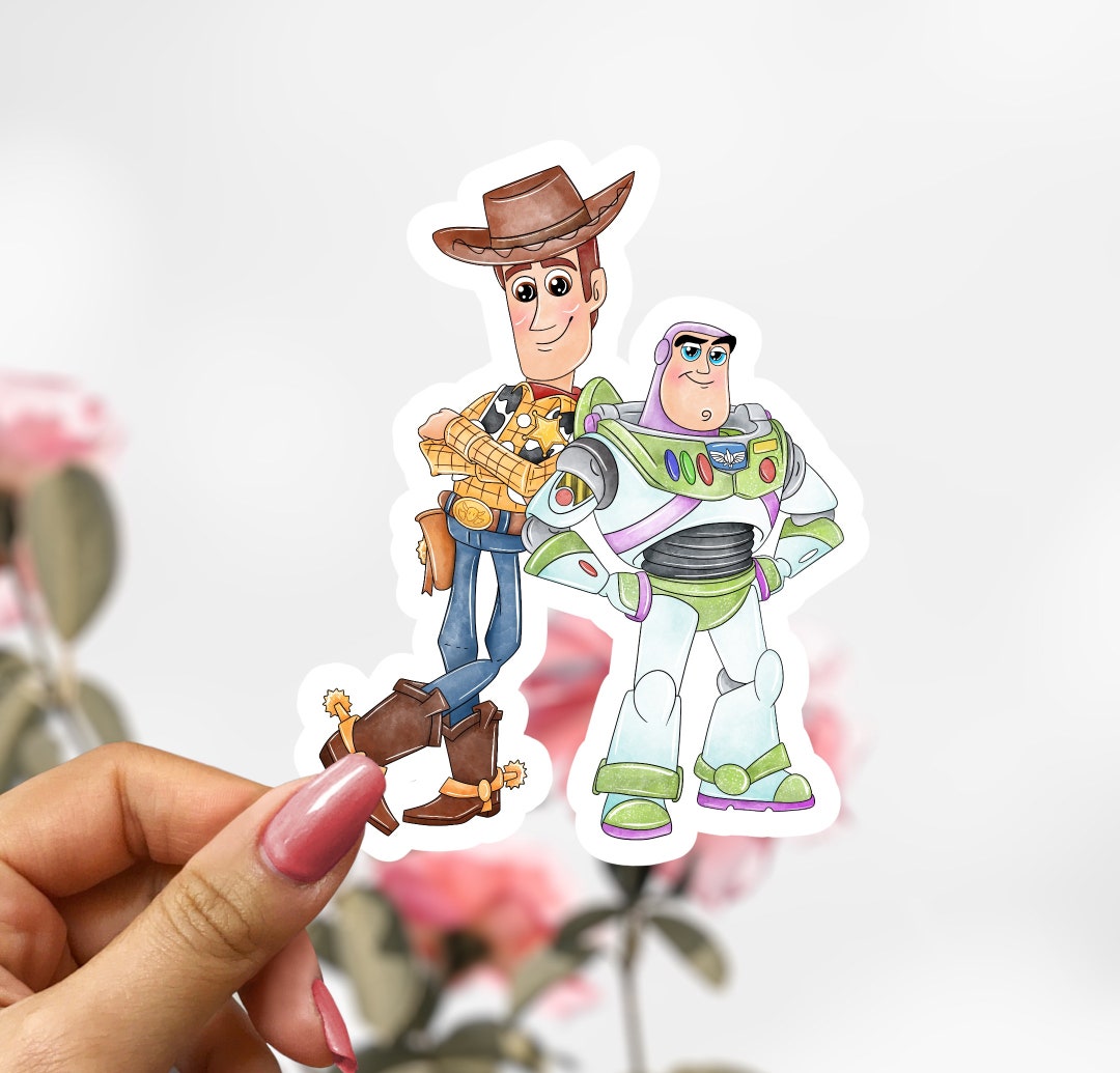 Disney Woody and Buzz Lightyear Sticker Woody Sticker Buzz - Etsy
