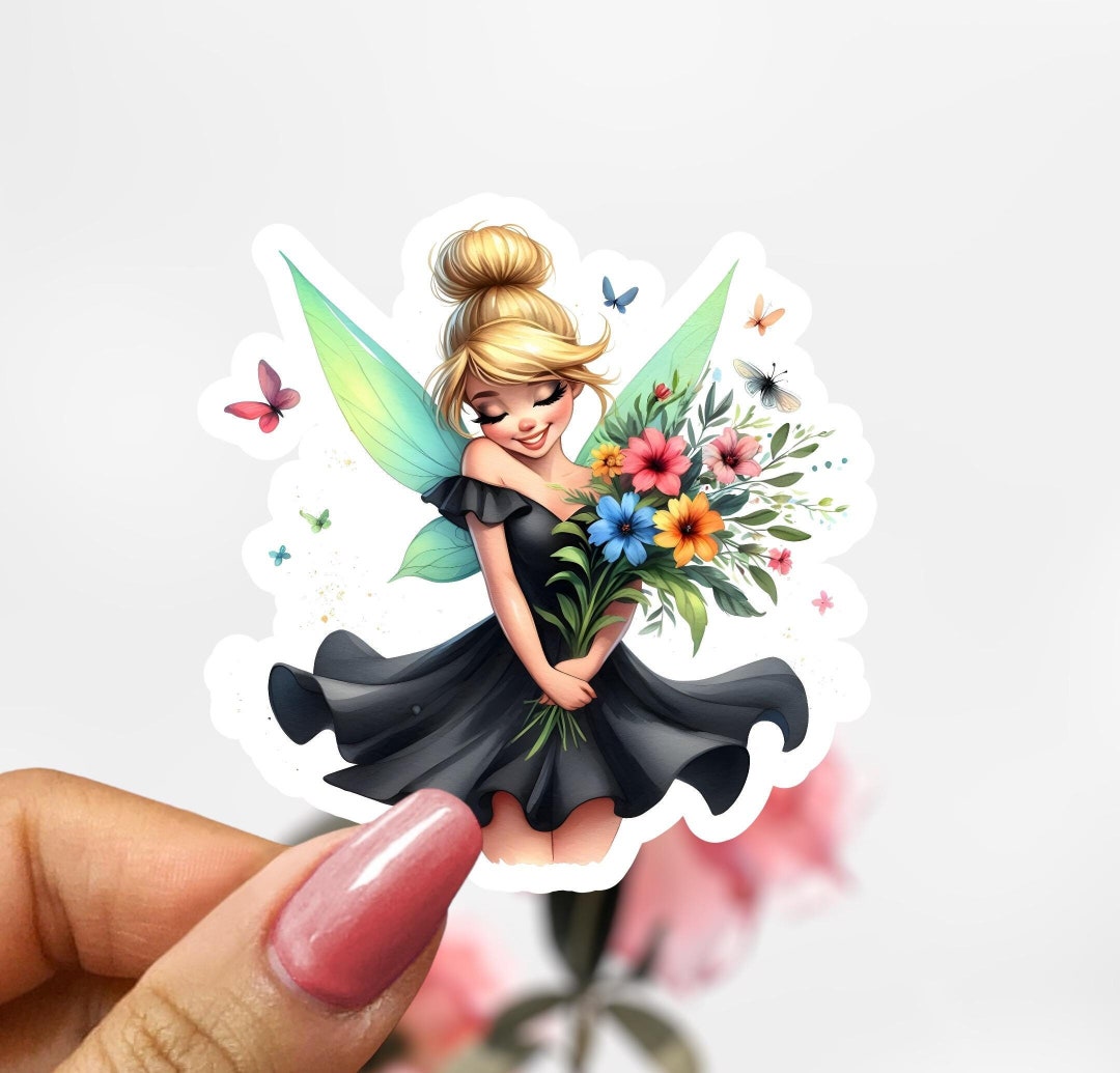 Tinkerbell Sticker, Cartoon Disney Sticker Decal, Peter Pan Sticker - Etsy