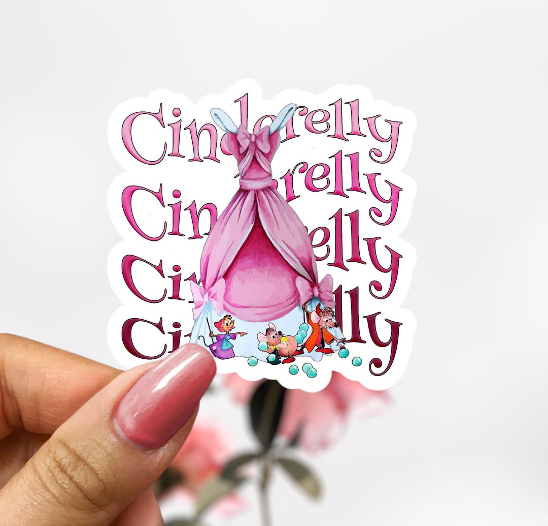 Disney Cinderella Sticker, Cinderelly Princess Sticker Decal - Etsy