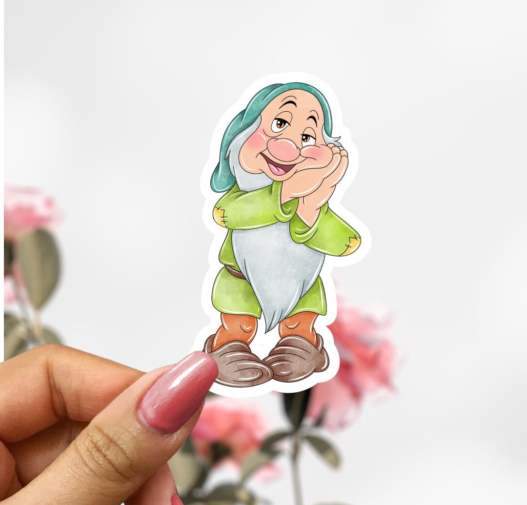 Seven Dwarfs Sleepy Sticker, Disney Sticker Decal, Snow White Sleepy ...