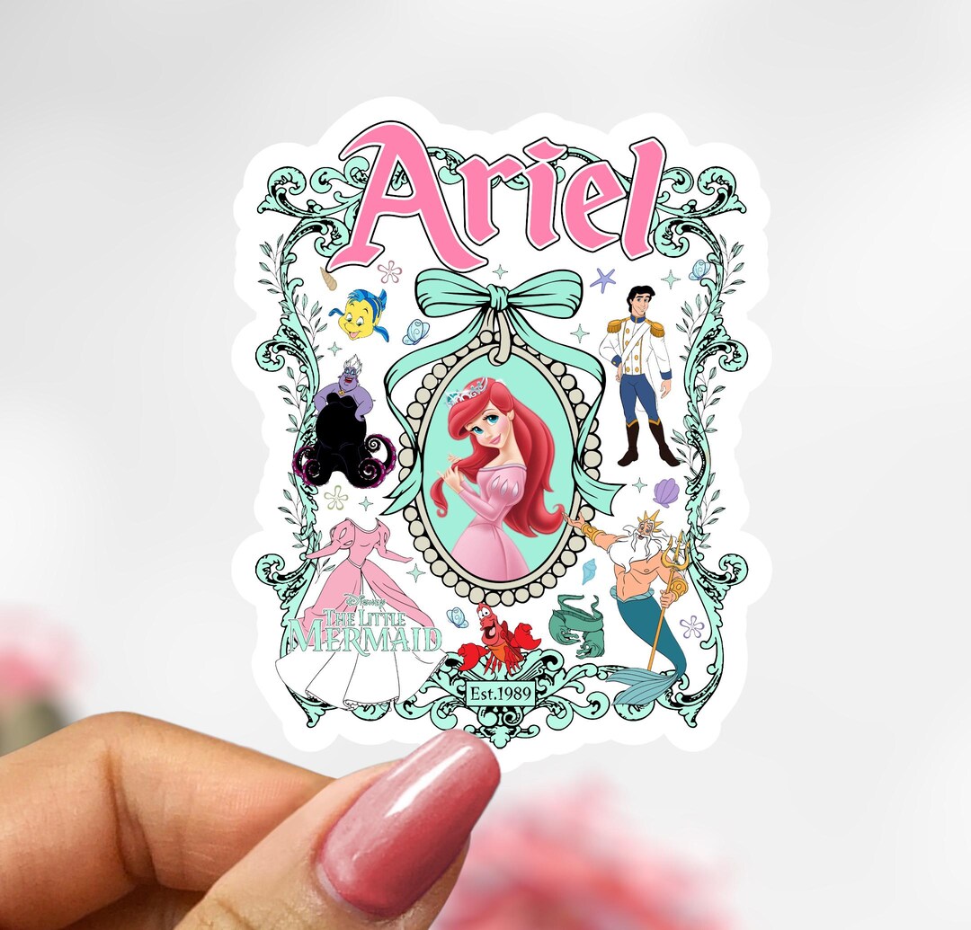 Disney Ariel Sticker, Ariel Sticker Decal, Little Mermaid Sticker - Etsy