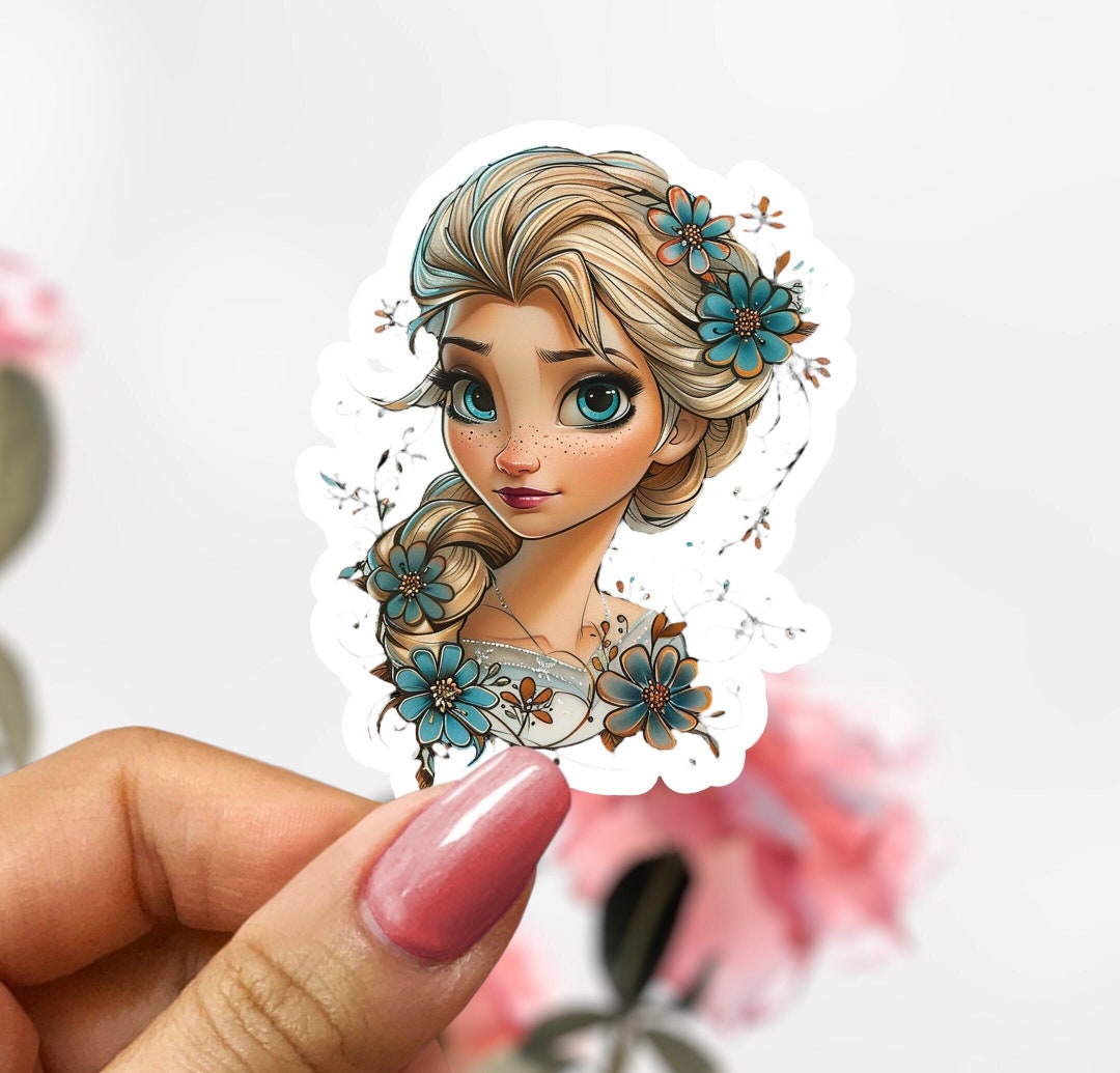 Frozen Elsa Sticker, Disney Elsa Sticker Decal - Etsy
