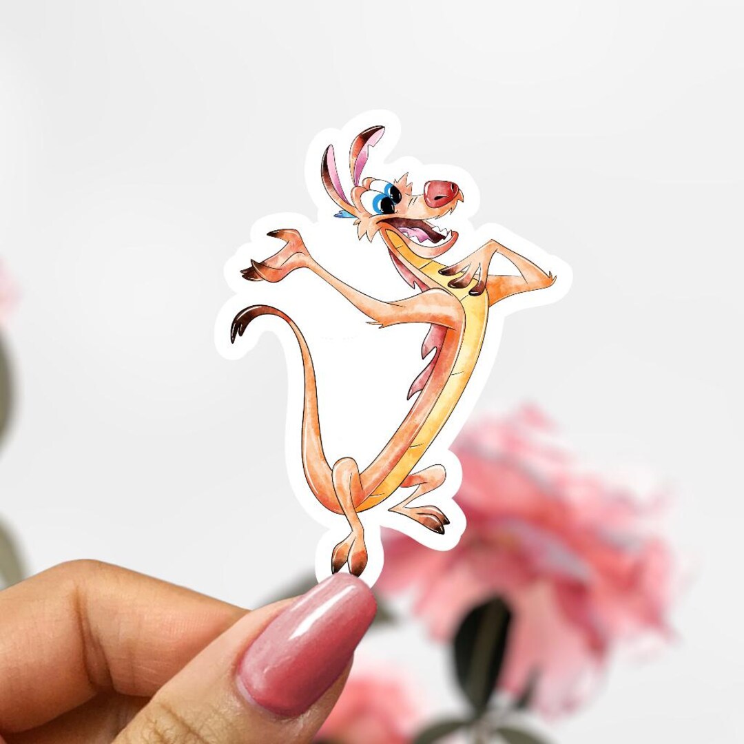 Mushu Mulan Dragon Sticker, Mulan Dragon Sticker - Etsy