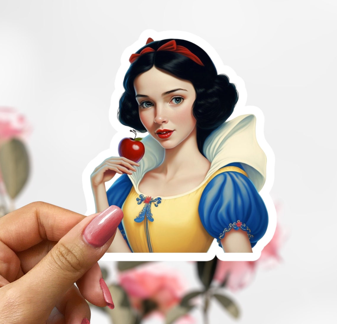 Snow White Sticker Cartoon Disney Sticker Decal Princess - Etsy