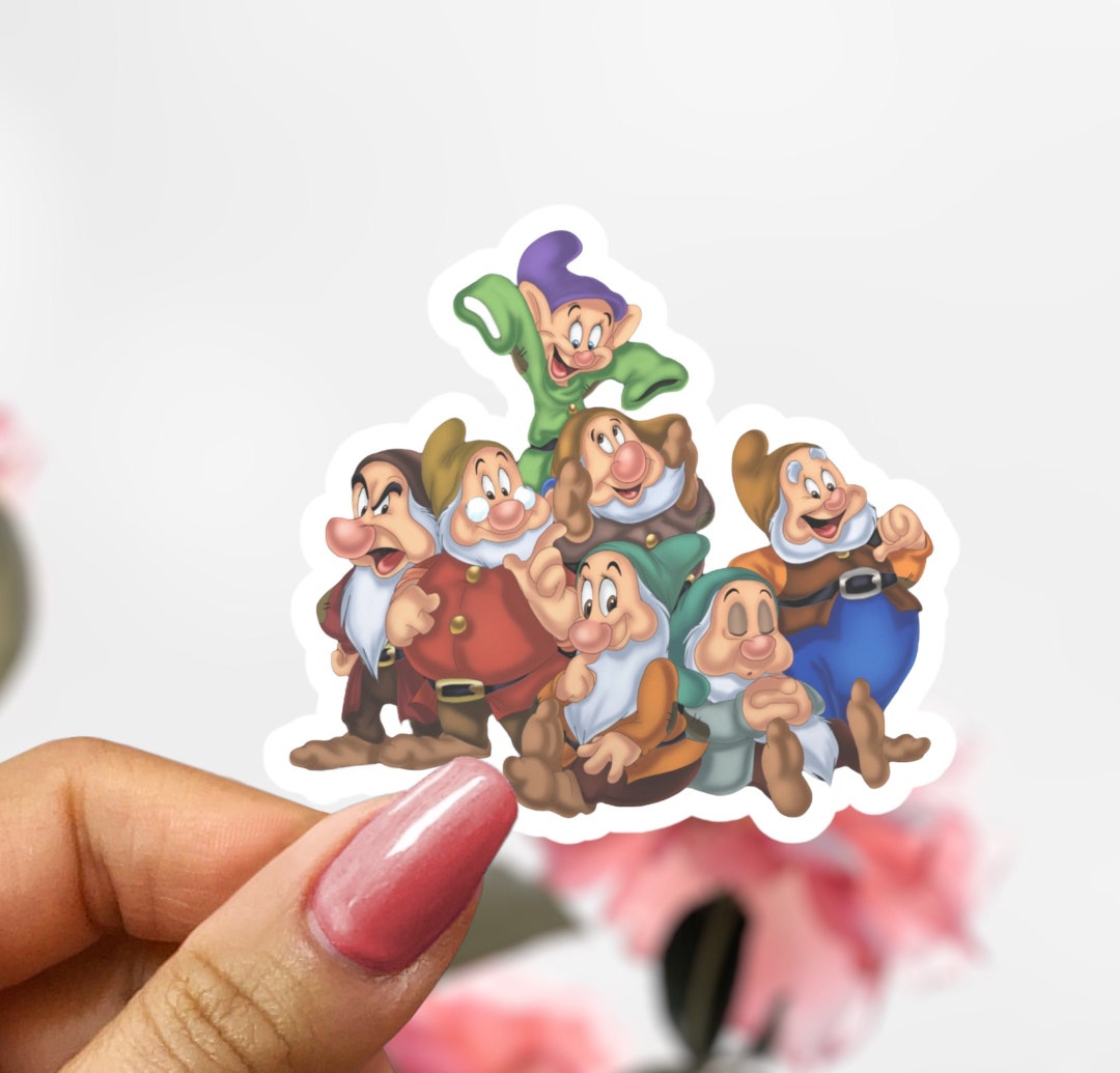 Seven Dwarfs Sticker, Disney Sticker Decal, Snow White Sticker - Etsy