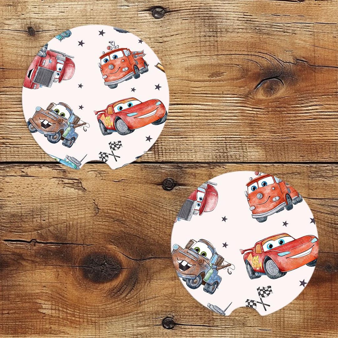 Disney Movie Cars Car Coasters, Lighting Mcqueen Car Coasters, Mater ...