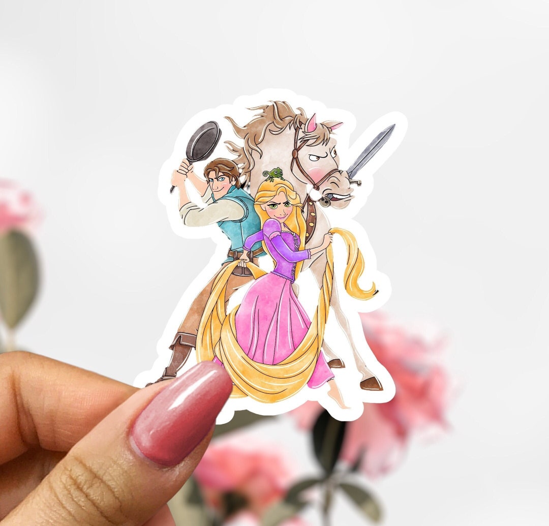 Rapunzel Sticker, Cartoon Disney Sticker Decal, Princess Rapunzel ...
