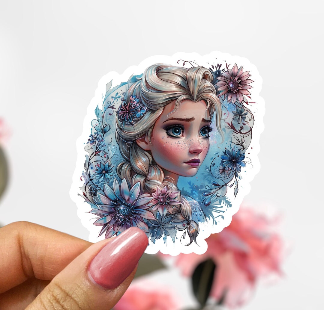 Frozen Elsa Sticker, Disney Elsa Sticker Decal - Etsy