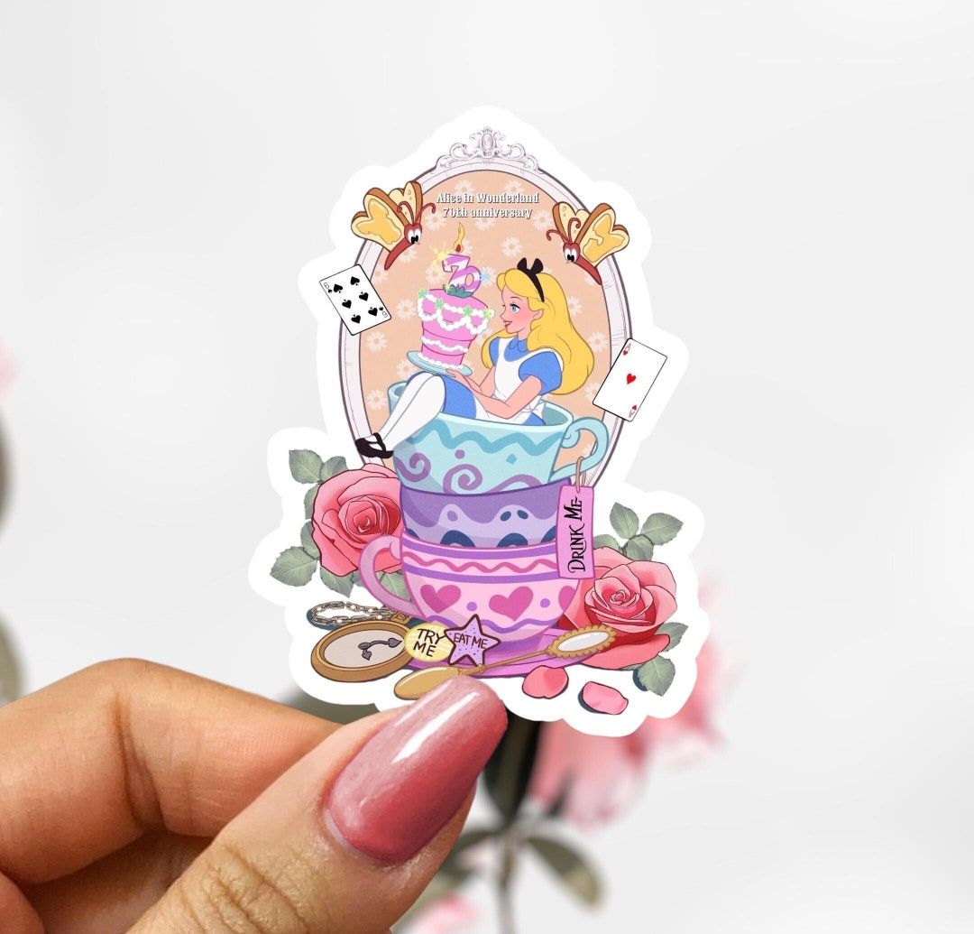 Alice in Wonderland Sticker, Disney Alice Decal, - Etsy