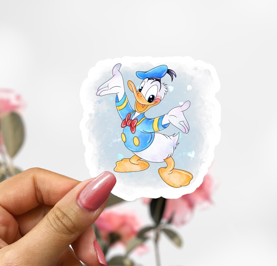 Donald Duck Sticker Disney Duck Sticker Donald Duck Decal - Etsy