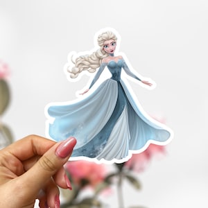 Frozen Elsa Sticker, Disney Elsa Sticker Decal - Etsy