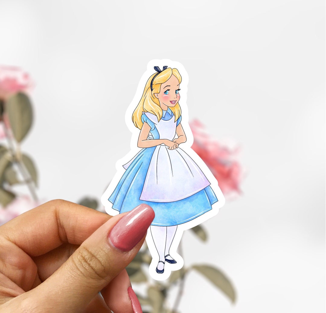 Alice in Wonderland Sticker, Disney Alice Decal, - Etsy